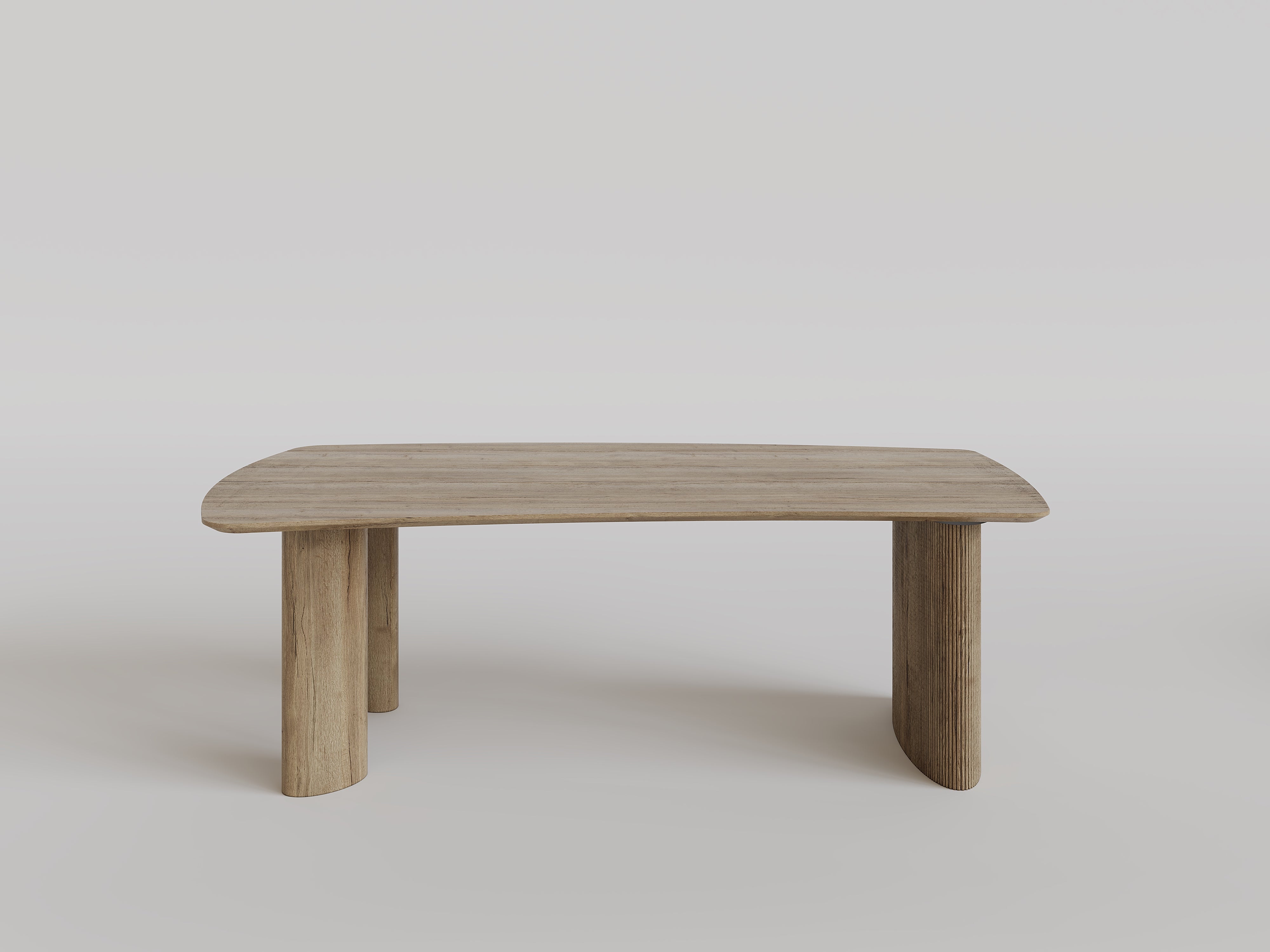 Freeform Reeded Dining Table 2 – huubhome